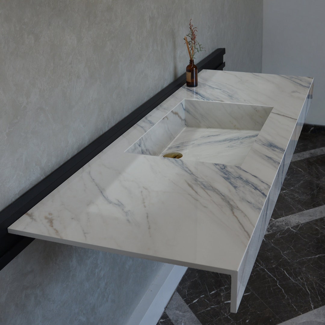 Custom Dekton Onirika Trance Sink, Handmade Custom Sink, High ...