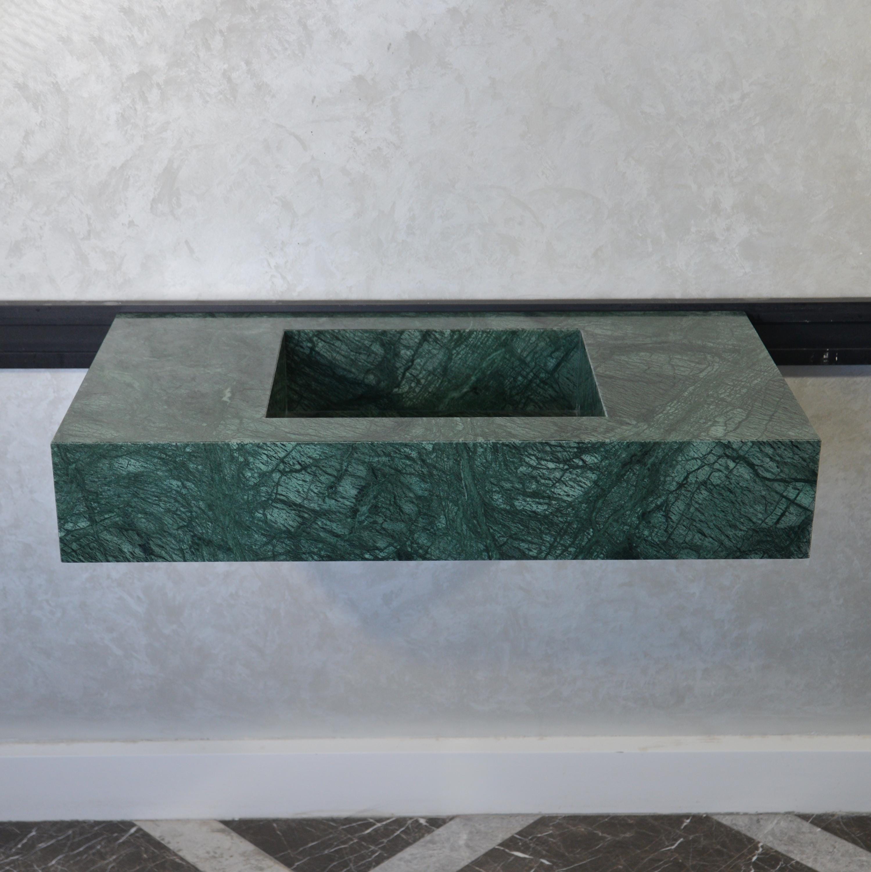 Handmade Verde Guatemala Marble Sink: Custom Natural Stone Vanity - Etsy