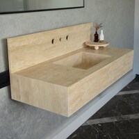 Custom Made Precious Sodalite Bathroom Sink, Kitchen Sink, Marble Look ...