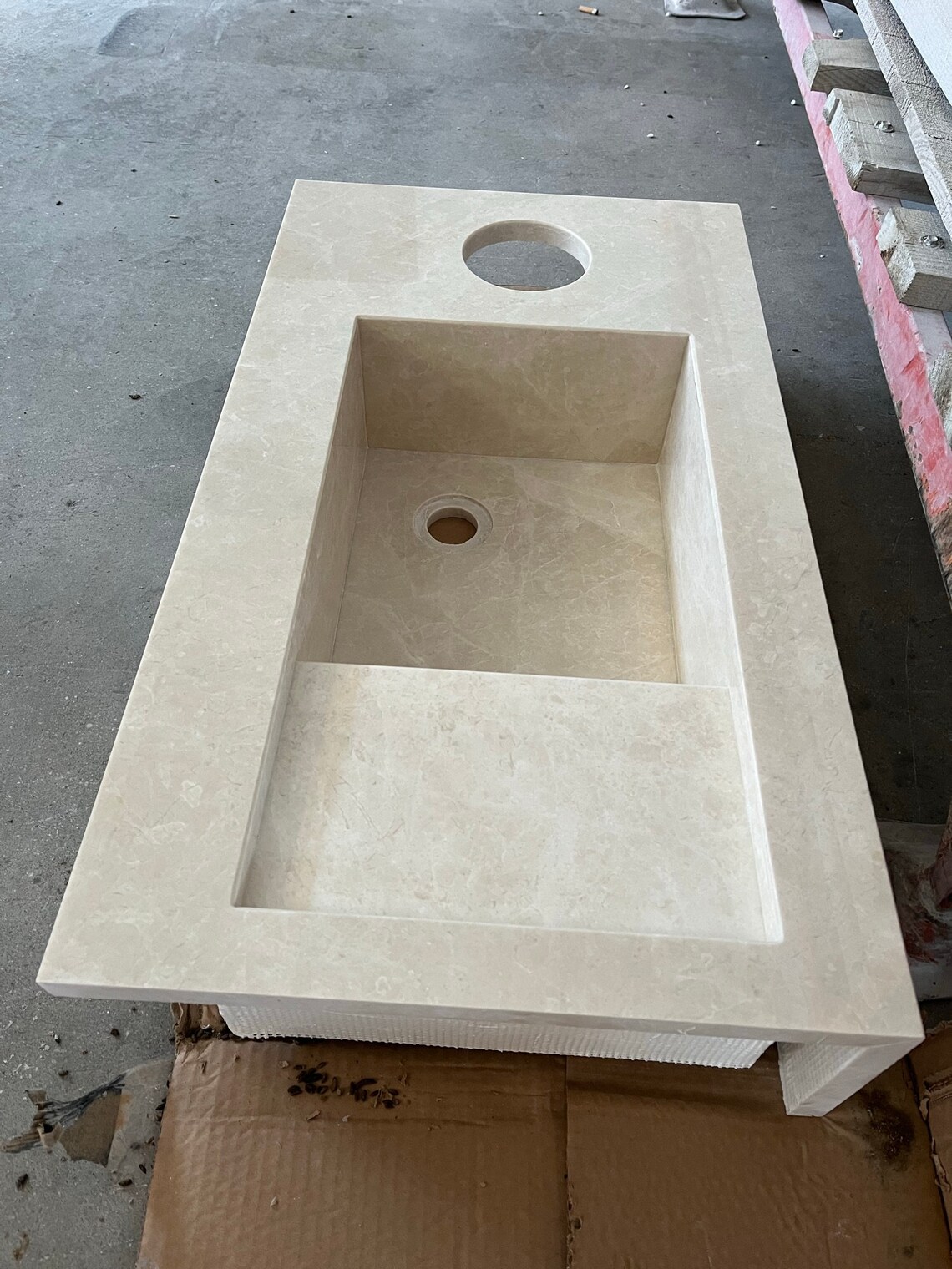 Custom Marble Sink Light Pearl / Handmade Custom Marble Sink / - Etsy