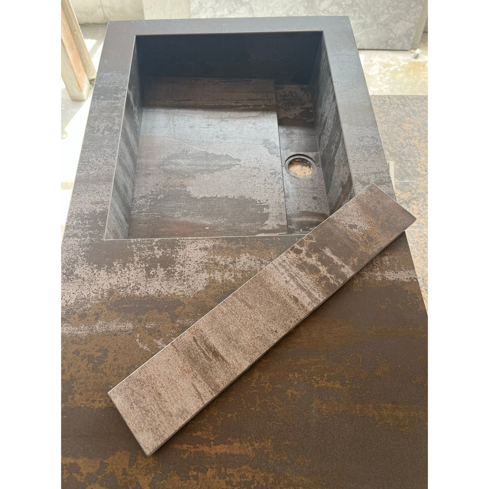 Handmade Dekton Trillium Porcelain Sink: Marble Look Vanity Top - Etsy