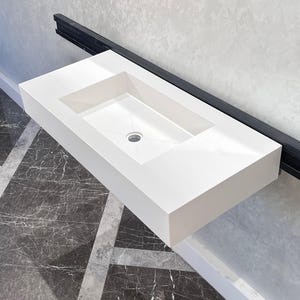 Custom Quartz Sink, Bathroom Sink, Bathroom Vanity, Bathroom Vanity ...