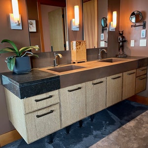 Handcrafted Infinity Porcelain Sink: Metal Corten, Custom Bathroom ...