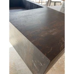 Handmade Dekton Trillium Porcelain Sink: Marble Look Vanity Top - Etsy