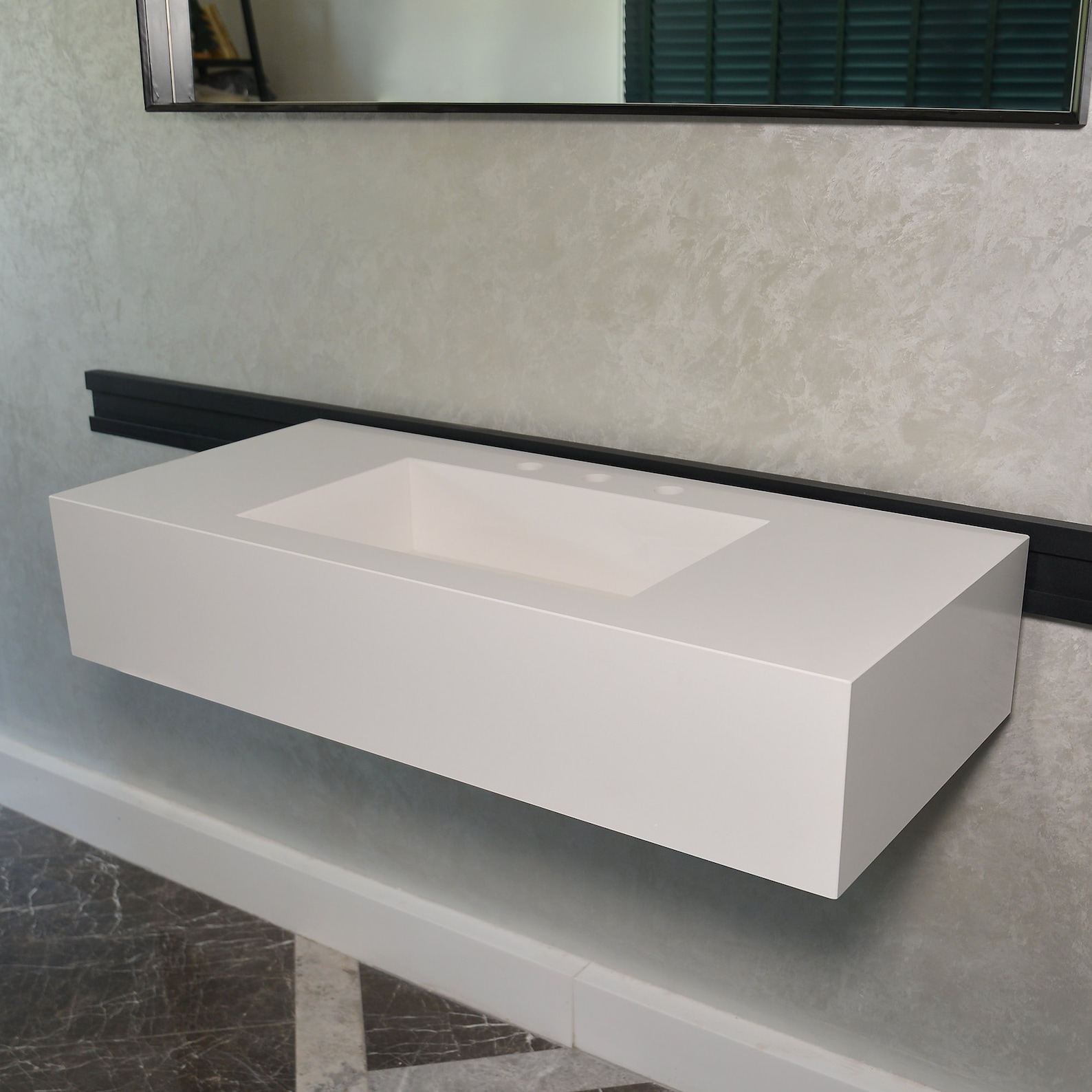 Custom Quartz Sink, Bathroom Sink, Bathroom Vanity, Bathroom Vanity ...