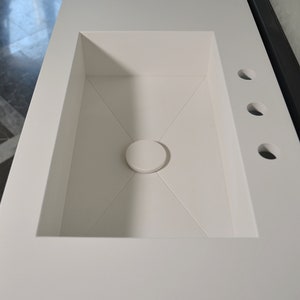 Custom Quartz Sink, Bathroom Sink, Bathroom Vanity, Bathroom Vanity ...