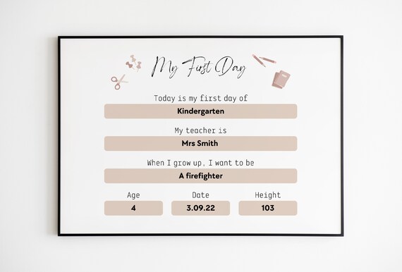 Back to School Poster A4 Printable - Etsy