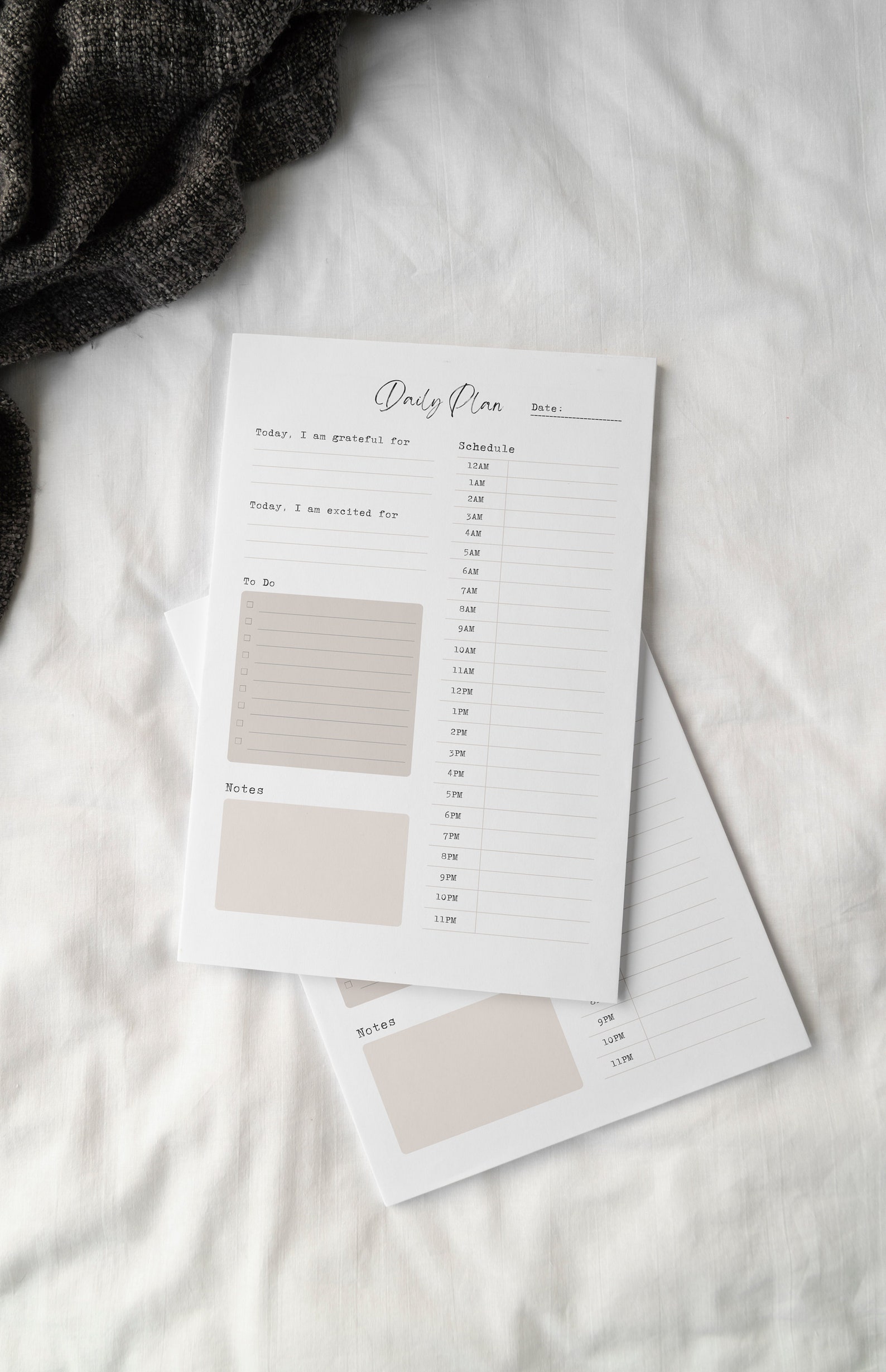 Daily Planner A4 Printable - Etsy