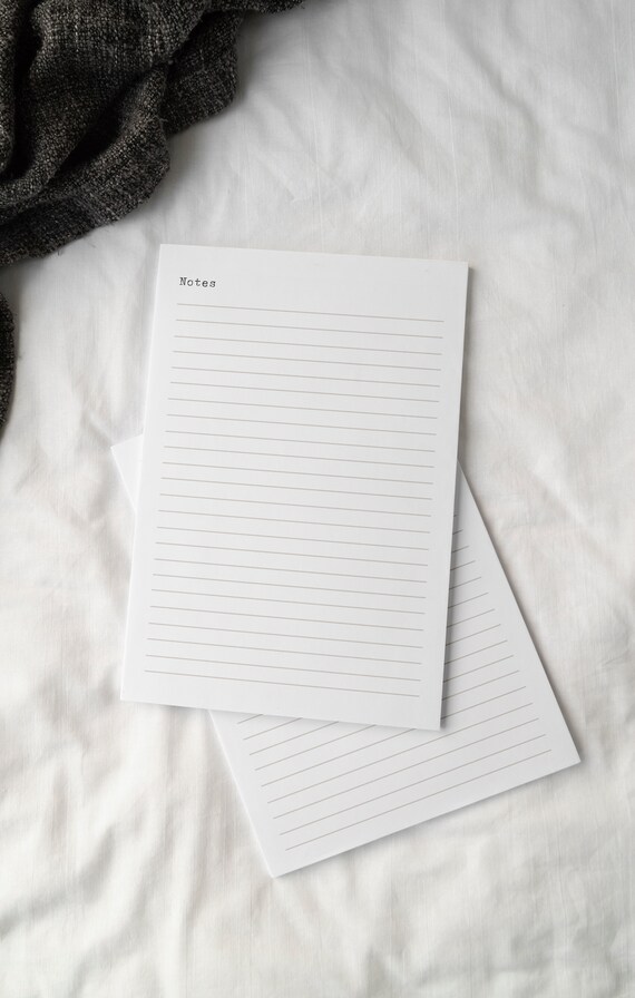 Notes Pages A4 Printable - Etsy