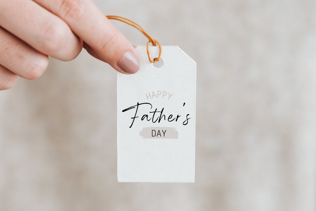 Gift Tag "happy Father's Day" Printable - Etsy