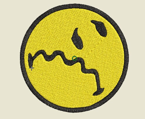 Sad Crooked Smiley Embroidery Design - Etsy