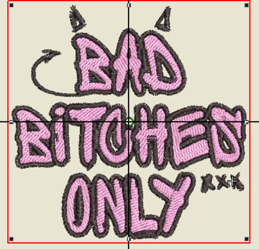 Bad Btches Lettering Embroidery Design - Etsy