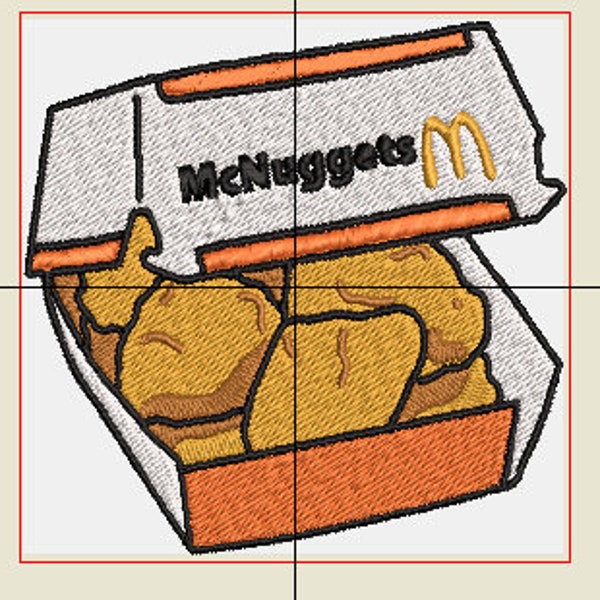 Chicken Nuggets Embroidery - Etsy