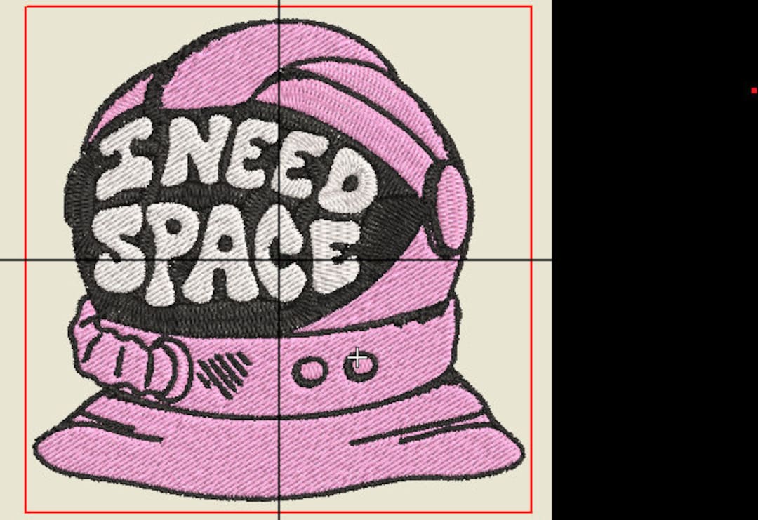 I Need Space Spaceman Embroidery Design - Etsy