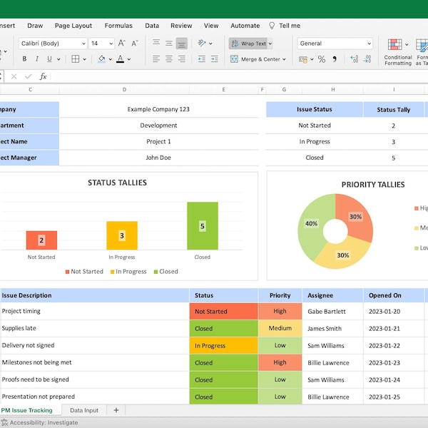 Tracker Excel - Etsy