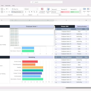 Skills Matrix | Excel Template | Skills Gap Analysis | Excel Tool for ...