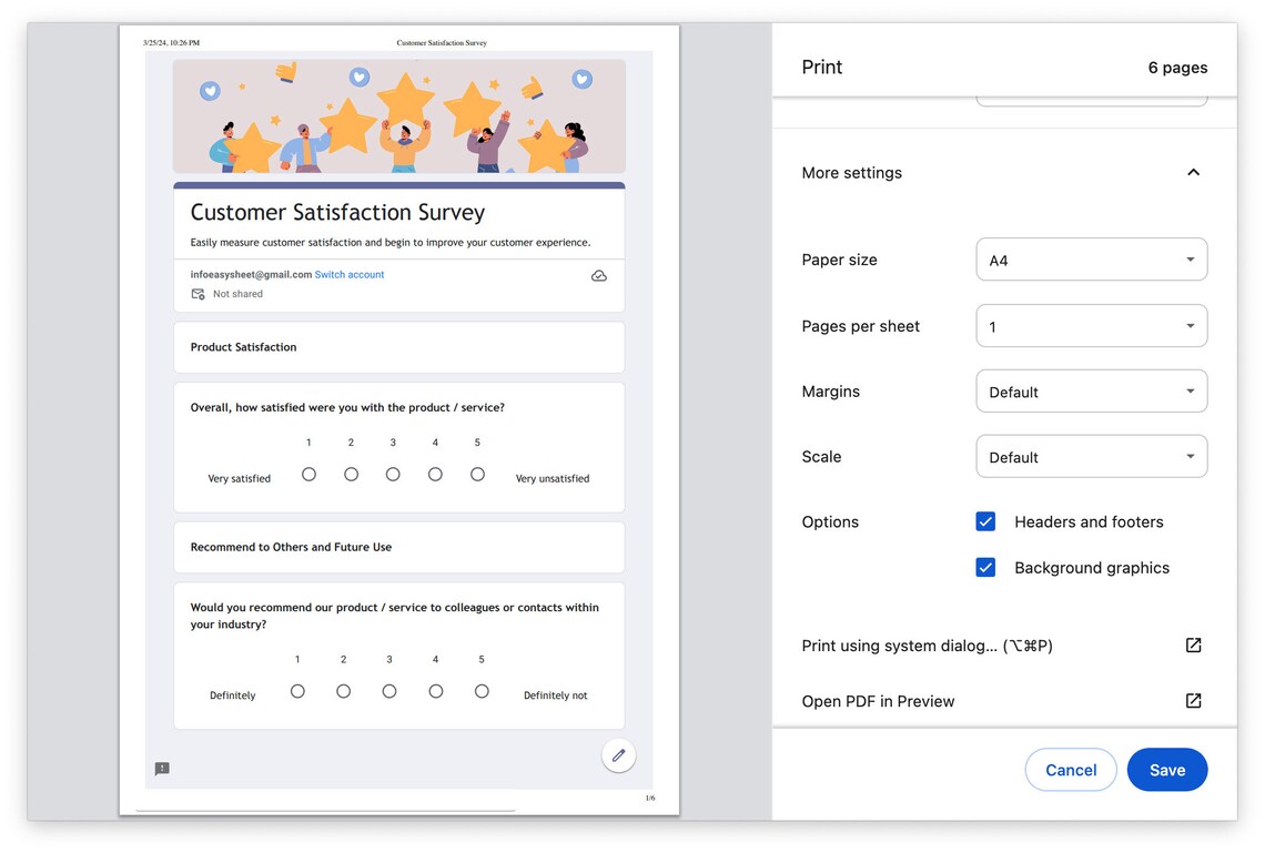 Customer Satisfaction Feedback Survey Template | Google Forms | Gather ...