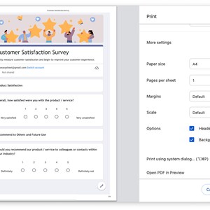 Customer Satisfaction Feedback Survey Template | Google Forms | Gather Feedback | Data ...