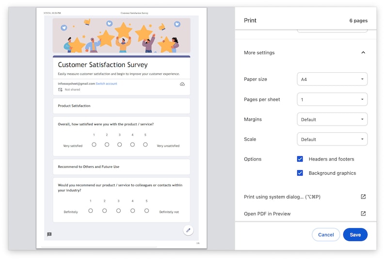 Customer Satisfaction Feedback Survey Template | Google Forms | Gather ...