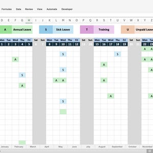PTO Tracker | Employee Leave Tracker | Excel Template | Leave ...
