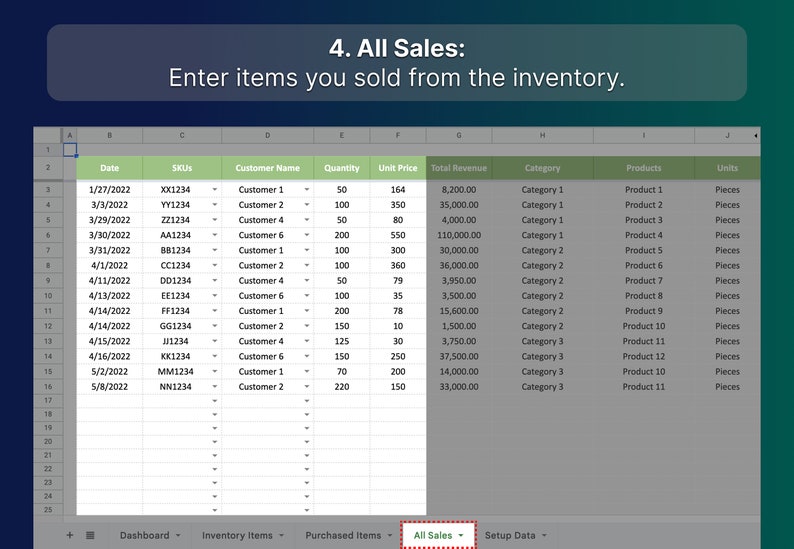 Inventory Tracker Spreadsheet | Google Sheets | Stock Tracking ...