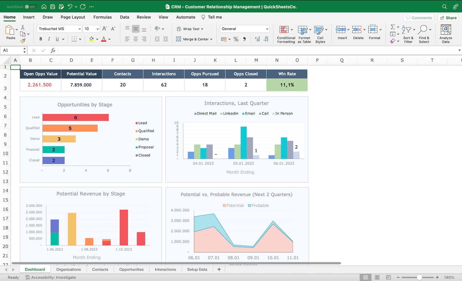 Crm Excel Template Client Tracker Spreadsheet Customer Relationship Management Database