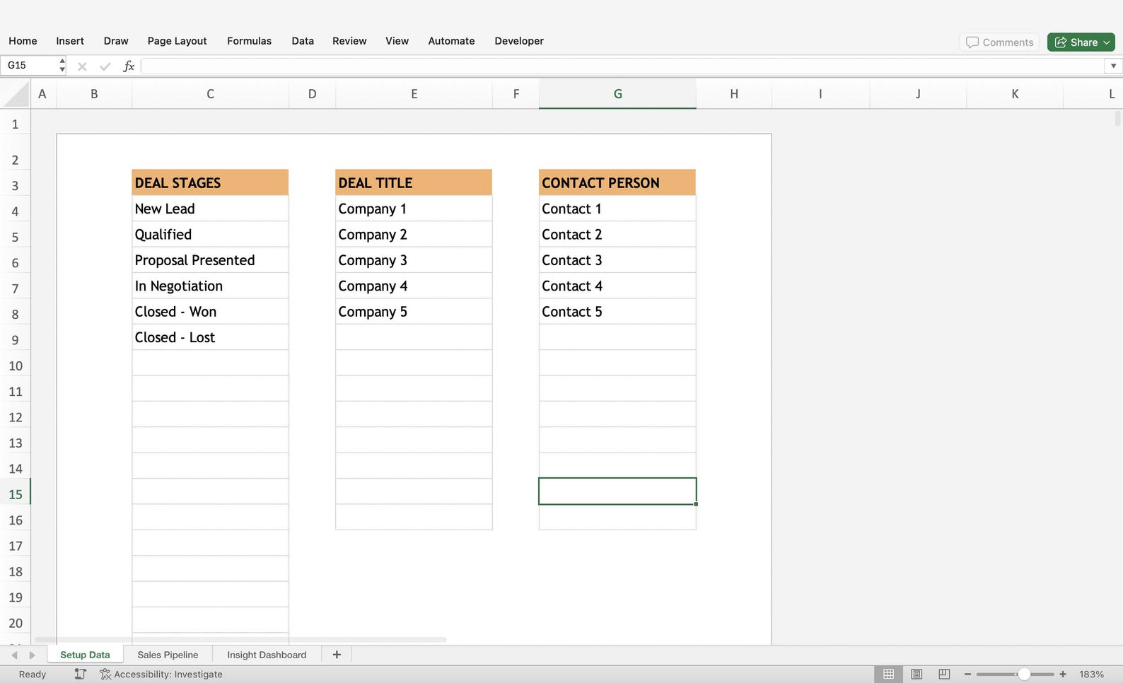 Sales Pipeline Excel Template | Business Spreadsheet | Pipeline CRM ...