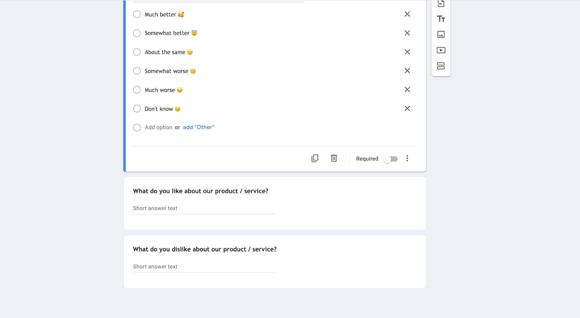 Customer Satisfaction Feedback Survey Template | Google Forms | Gather Feedback | Data ...