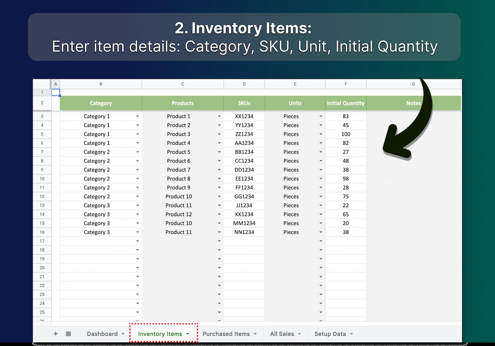 Inventory Tracker Spreadsheet | Google Sheets | Stock Tracking ...