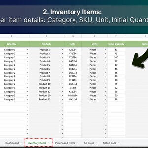 Inventory Tracker Spreadsheet | Google Sheets | Stock Tracking ...