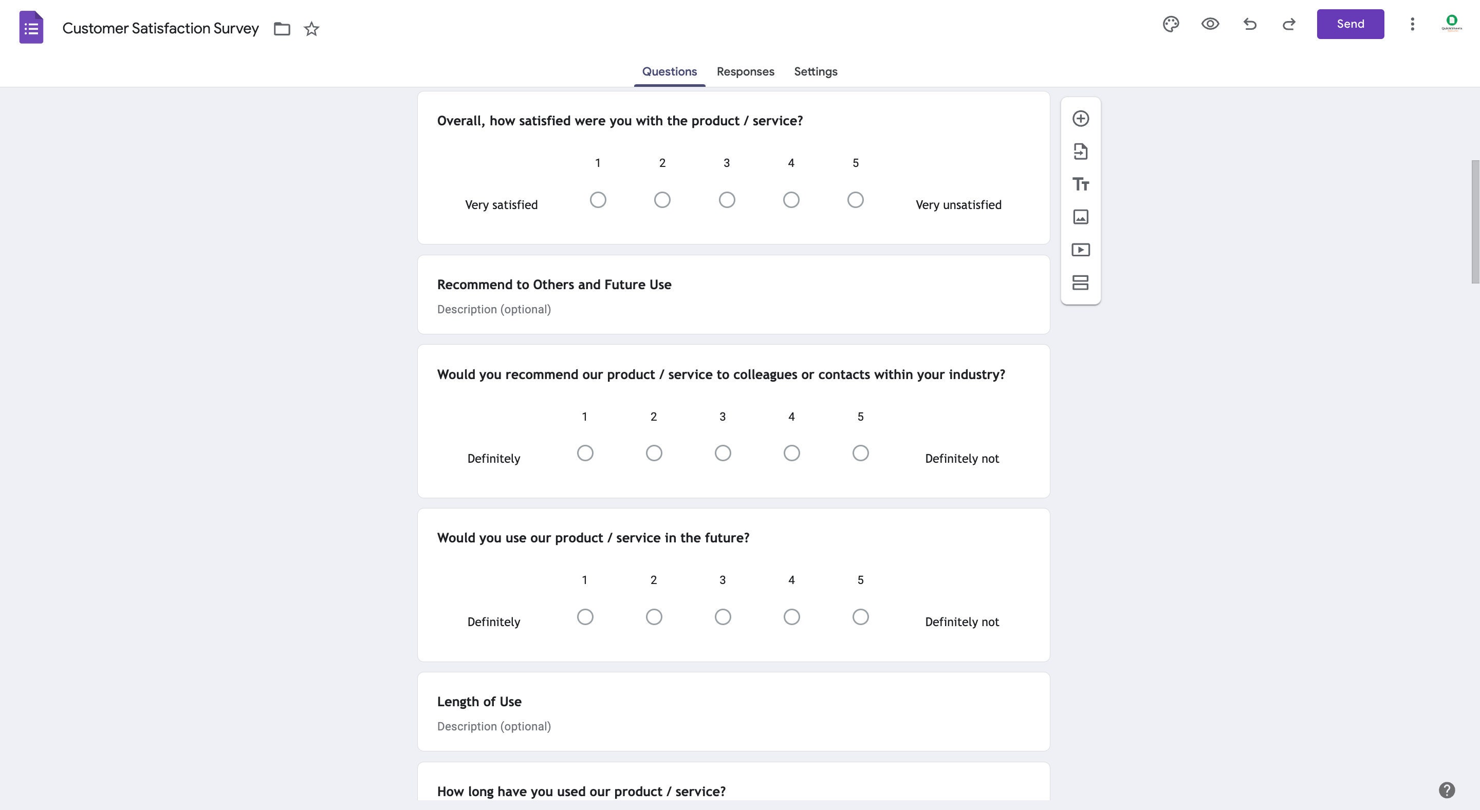Customer Satisfaction Feedback Survey Template | Google Forms | Gather ...