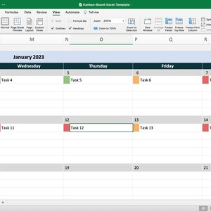 Kanban Board Excel Template | Task Tracker | Project Management | Gantt ...