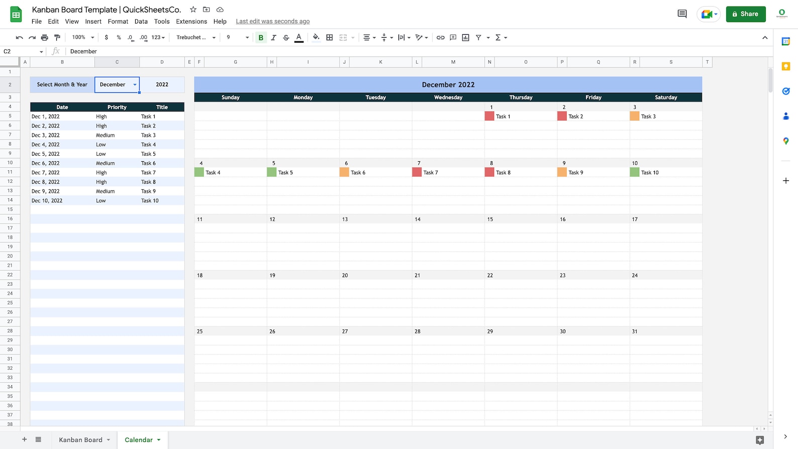 Kanban Board Google Sheets Template Kanban Agile Board - Etsy