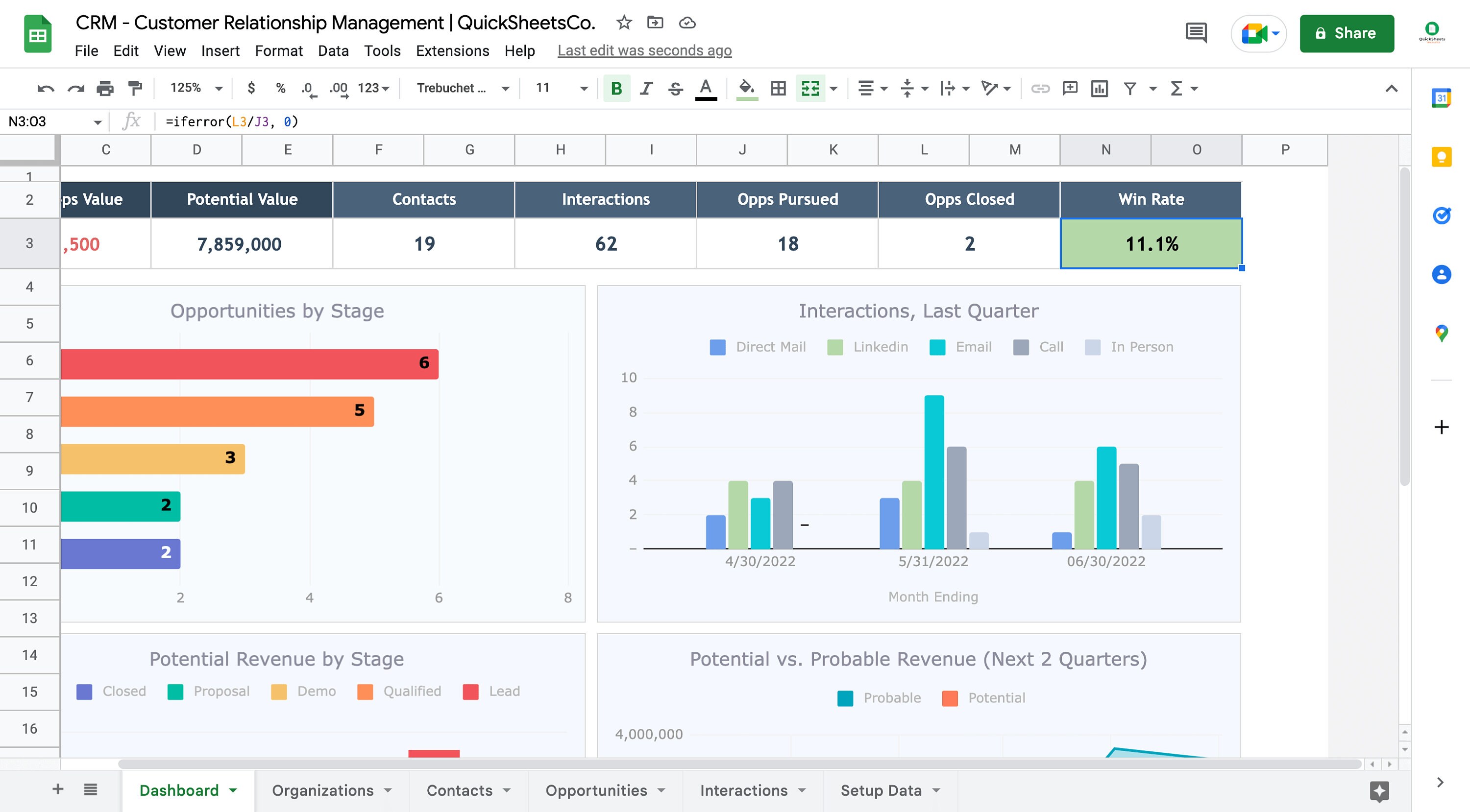 CRM Template | Google Sheets Client Tracker | Customer Relationship Management Database | Lead ...