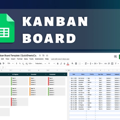 Kanban Board Template Google Sheets Kanban Board Template Google Sheets