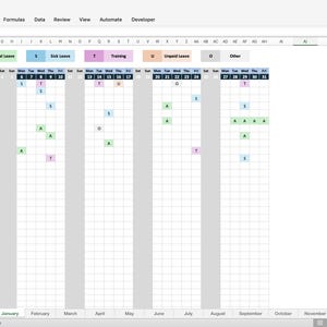 PTO Tracker | Employee Leave Tracker | Excel Template | Leave ...