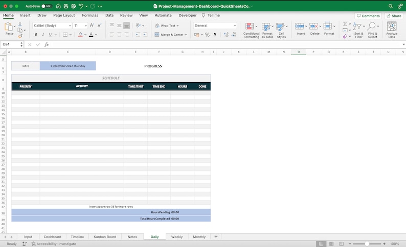 Project Management Dashboard Excel Template Automatic Dashboard ...