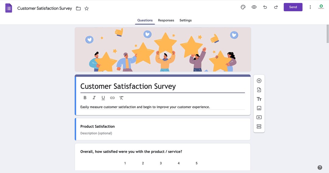 Customer Satisfaction Feedback Survey Template | Google Forms | Gather ...