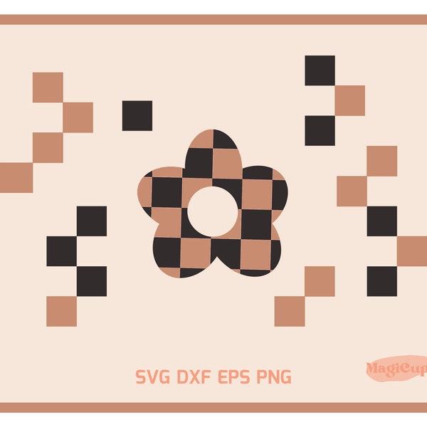 Daisy Checkered Svg - Etsy Canada