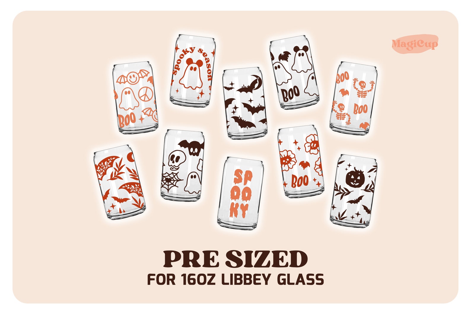 Halloween Libbey Svg Bundle Libbey Glass Svg Beer Can Glass Etsy