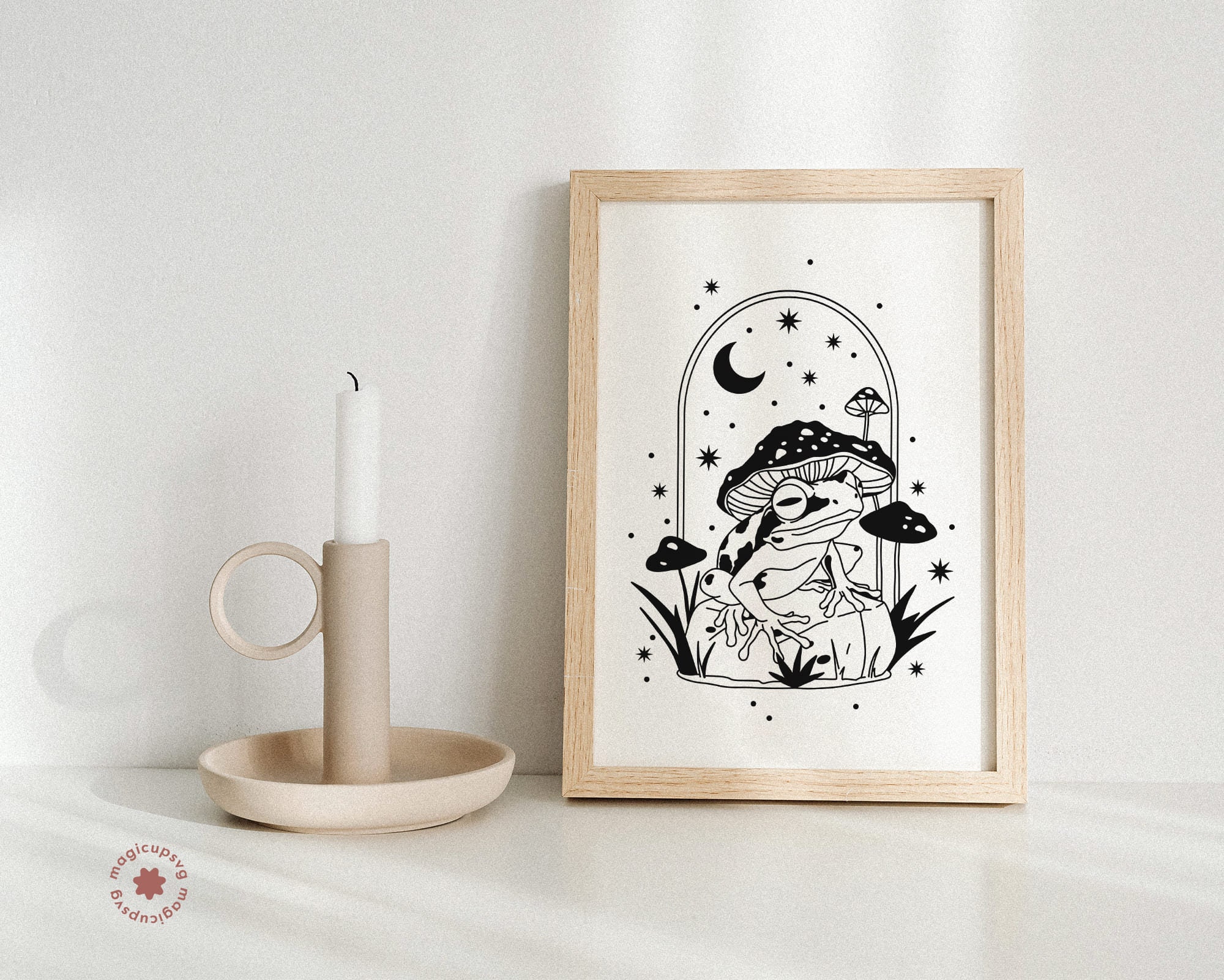 Frog Svg Mushroom Svg Cottage Core Svg Celestial Svg - Etsy