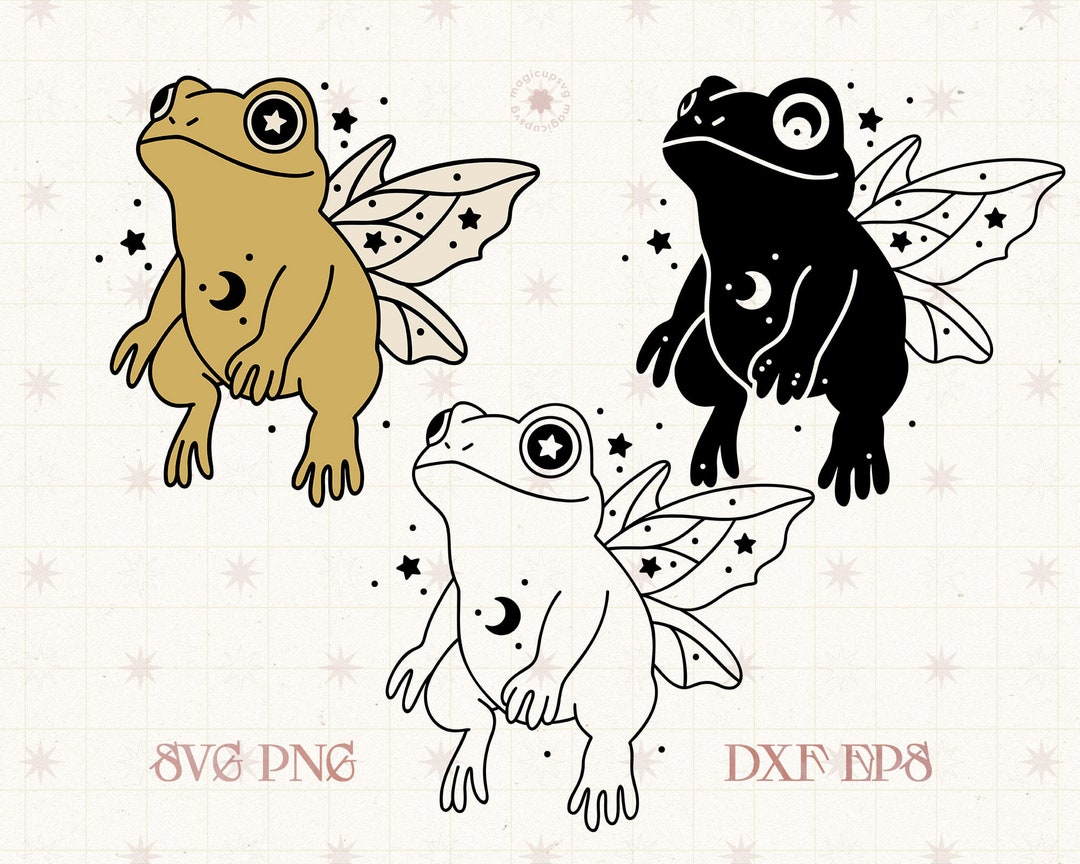Frog Svg Kawaii Svg Cottagecore Frog Svg File Cute Frog - Etsy