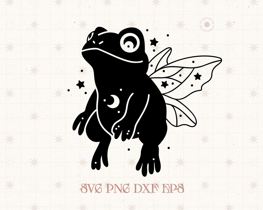 Frog svg Cute frog png Cottage core svg Cottagecore frog - Etsy México