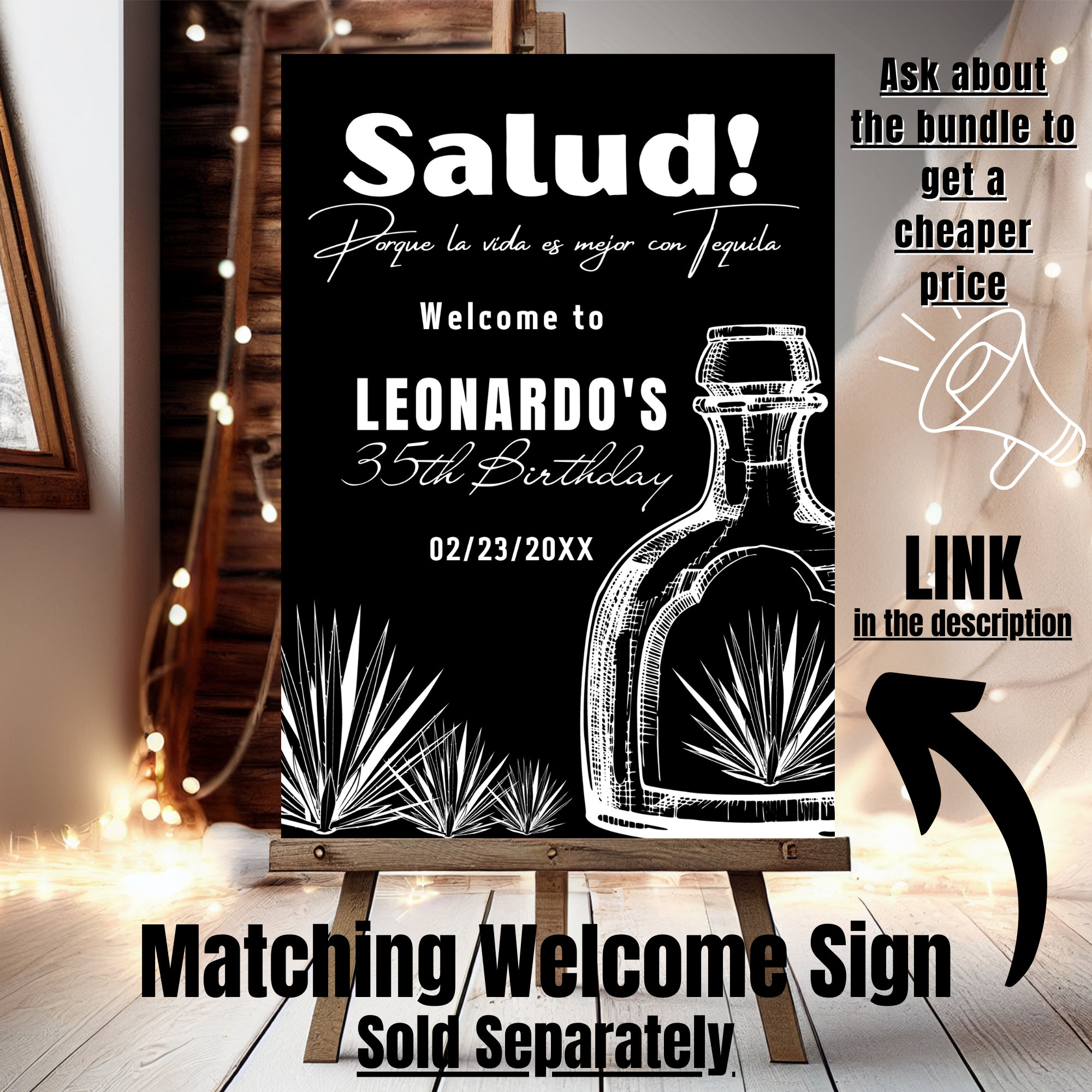 Salud Invitation Tequila Invitation 30th Birthday Man 30th - Etsy