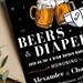 Beer and Diapers Invite Diaper Party Invitation Beer Diapers and Beer ...