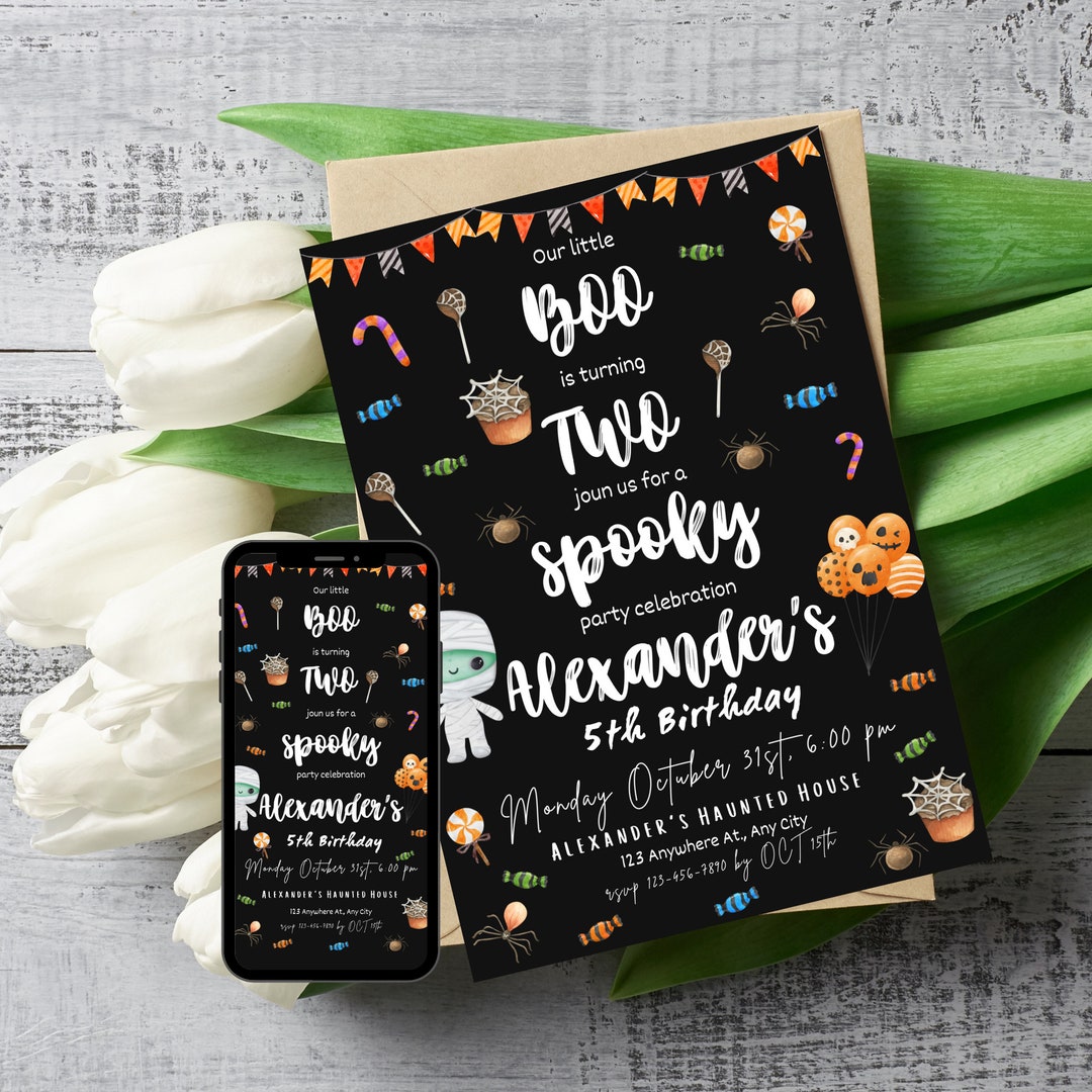 Kid Halloween Party Invitations Kids Halloween Invit Textable Halloween ...