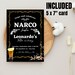 Narco Birthday Invitation Narco Invitation Narco Party Narco Themed ...