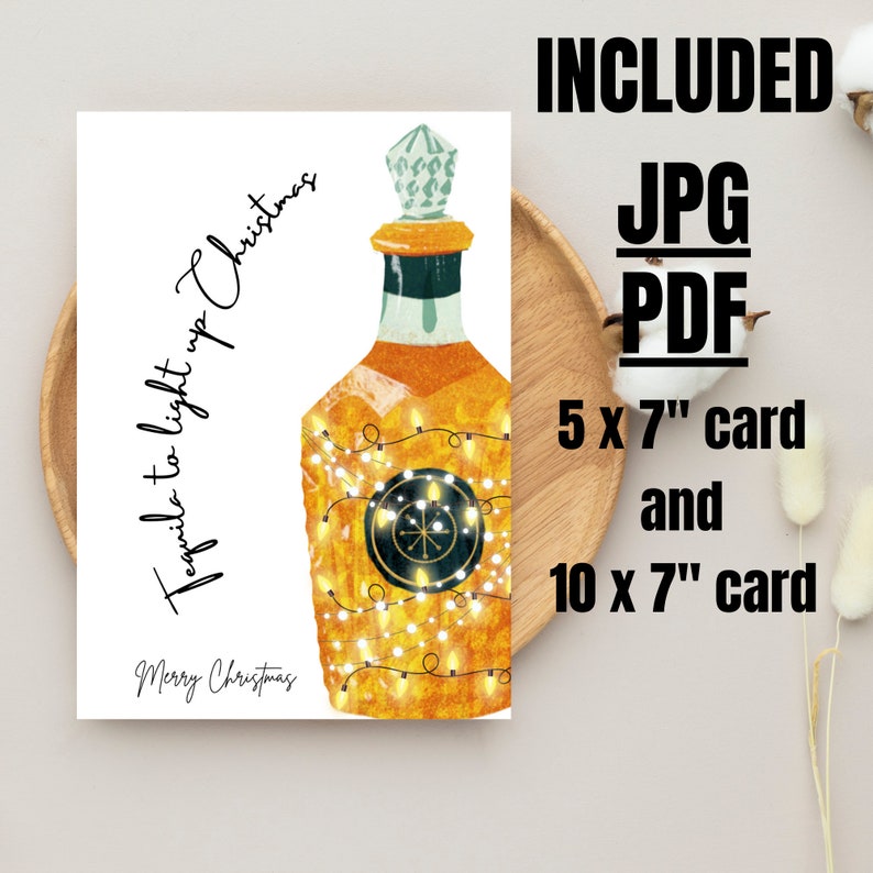 Tarjetas De Navidad Tequila Card Mexican Regalos De Navidad Tarjetas ...