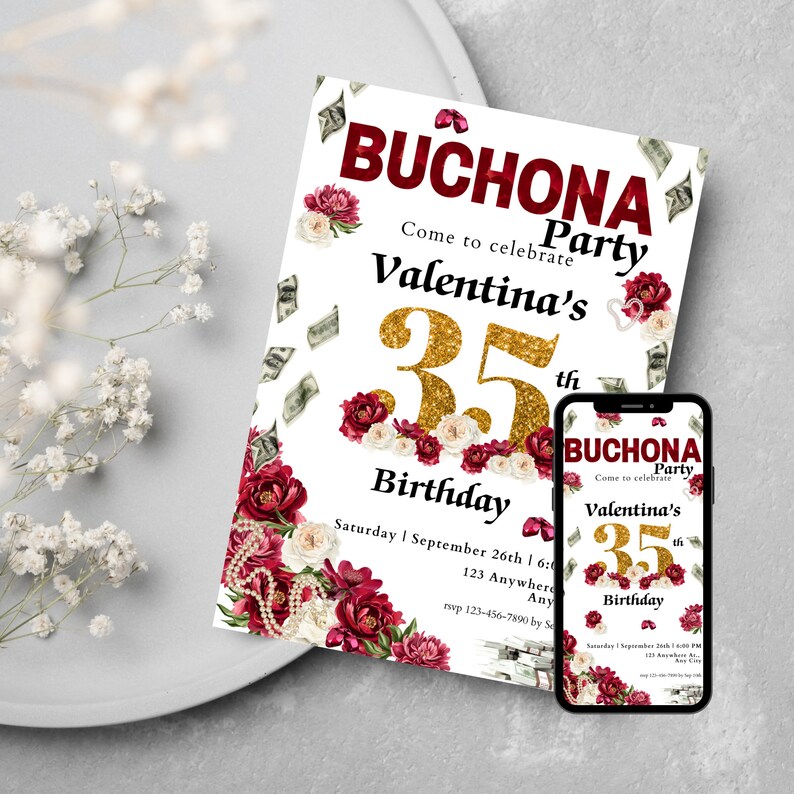 Buchona Party Buchona Invitation Template Buchona Invitation Buchona ...