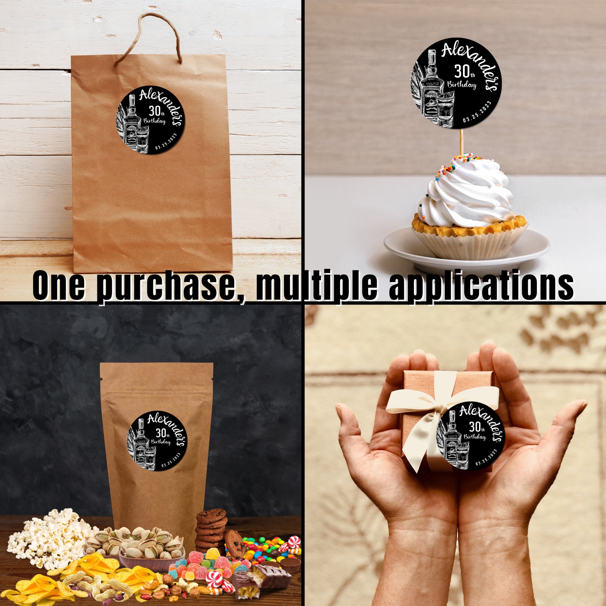 Tequila Sticker Mexican Party Favors Tequila Party Favors 30th Birthday ...